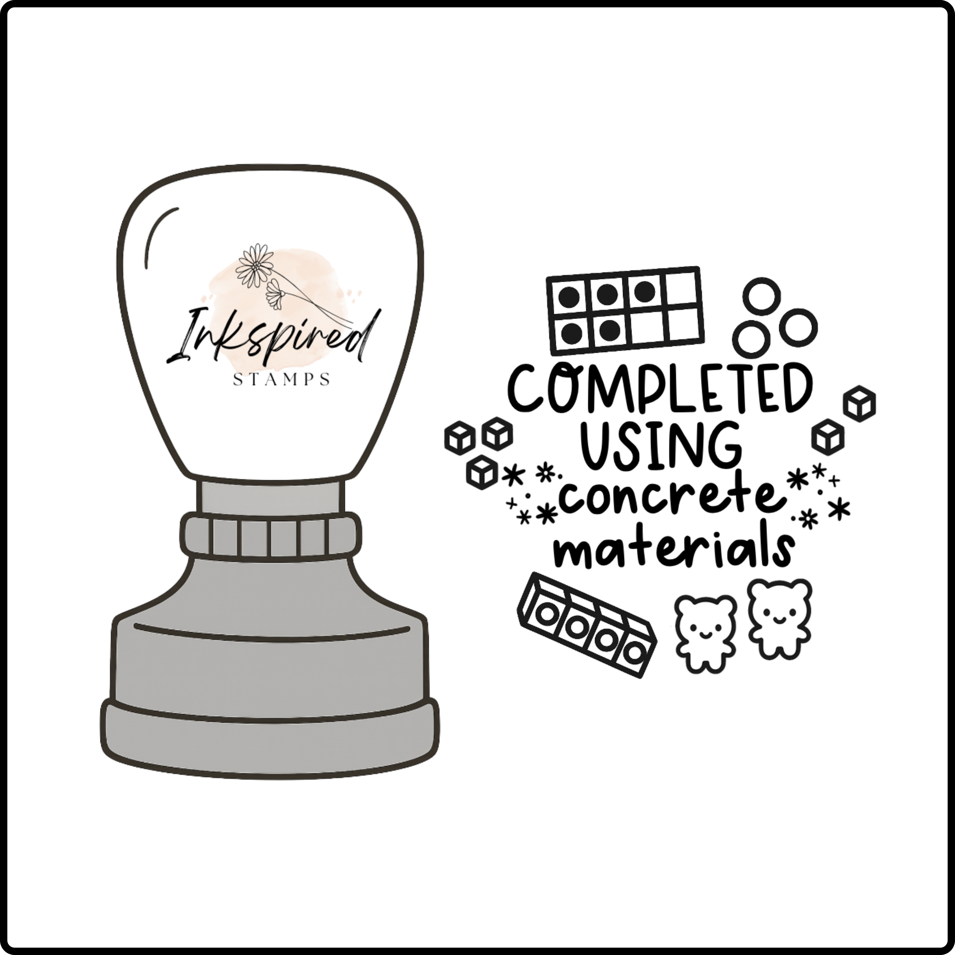 Completed Using Concrete Materials Stamp – Inkspired Stamps